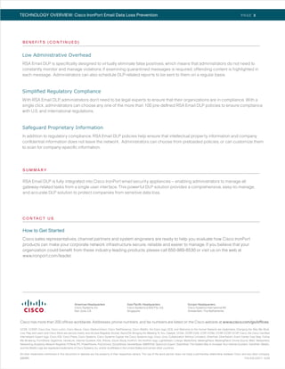 Cisco iron port_email_data_loss_prevention_overview | PDF