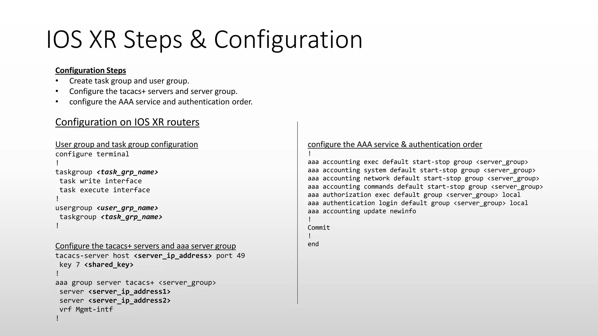 Cisco ise jun os and ios xr - tacacs+ integration | PPTX