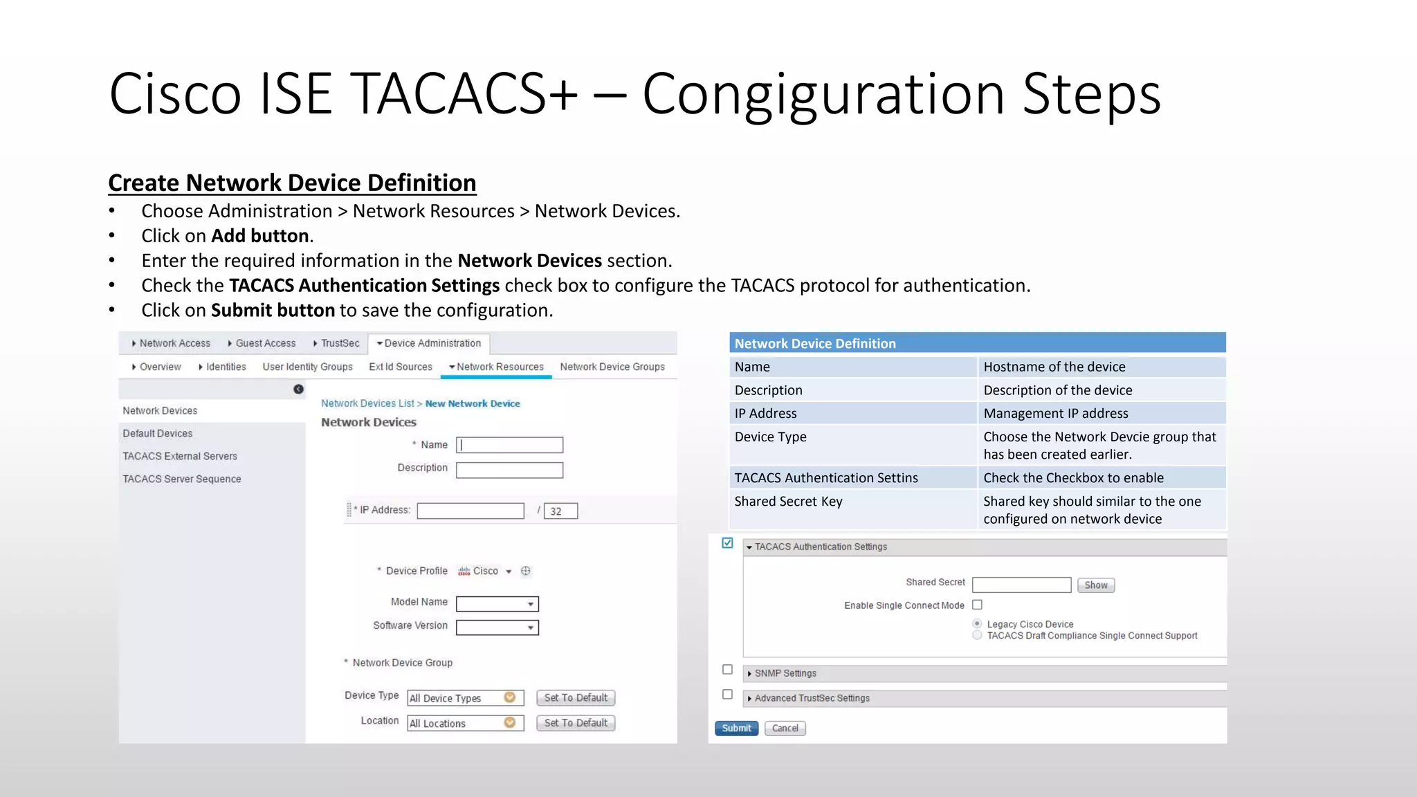 Cisco ise jun os and ios xr - tacacs+ integration | PPTX