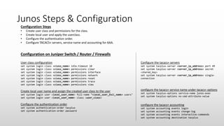 Cisco ise jun os and ios xr - tacacs+ integration | PPTX