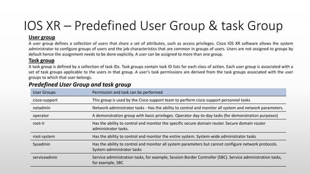 Cisco ise jun os and ios xr - tacacs+ integration | PPTX