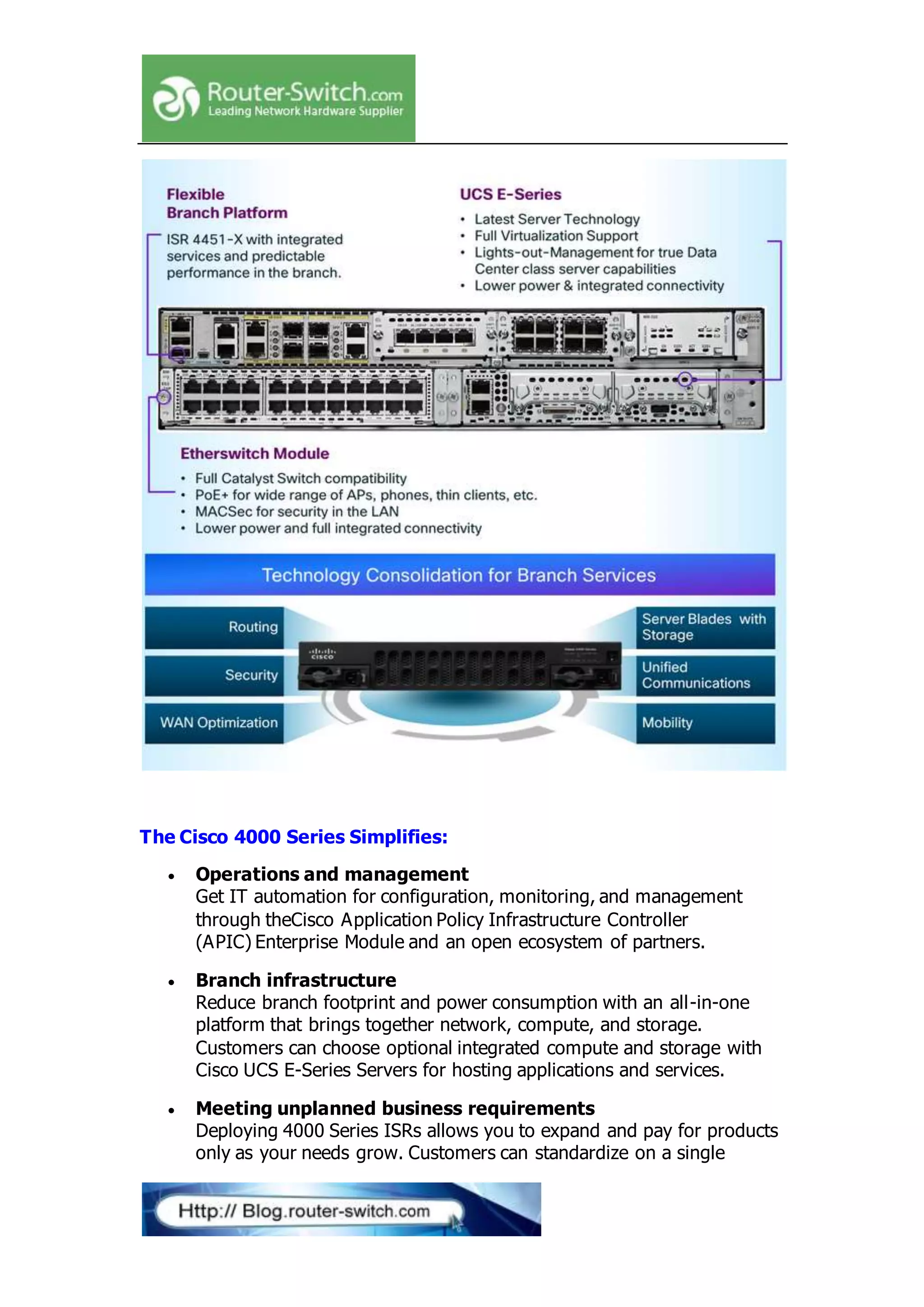 Cisco isr 4000 platform comparison & benefits of migrating to cisco ...