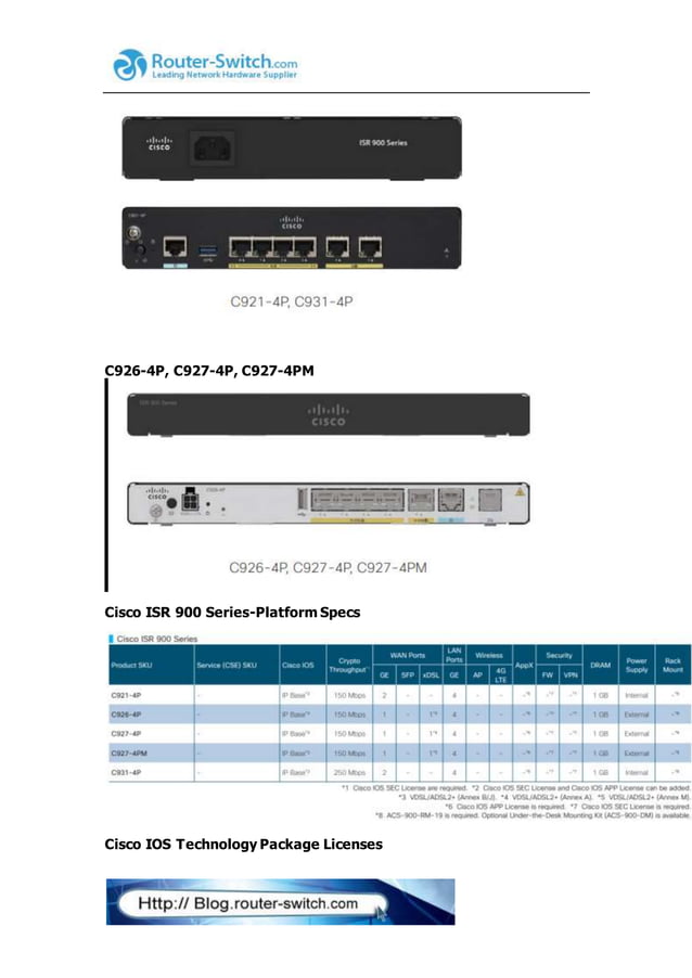 Cisco Isr 900 Series Highlights Platform Specs Licenses Transition Guide Docx Computer