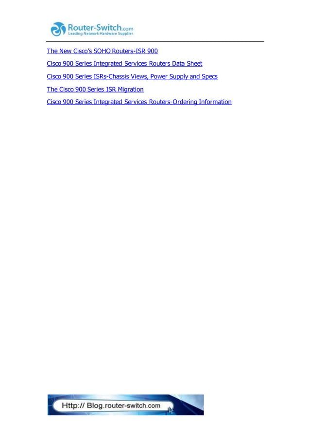 Cisco isr 900 series highlights, platform specs, licenses, transition guide | DOCX | Computer ...