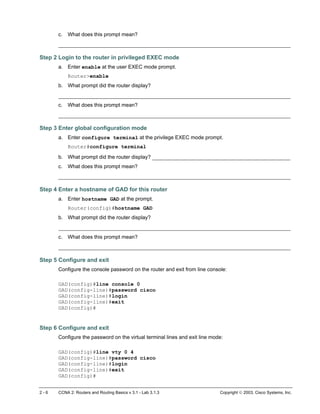 Cisco labs practical1 | PDF | Operating Systems | Computer Software and Applications
