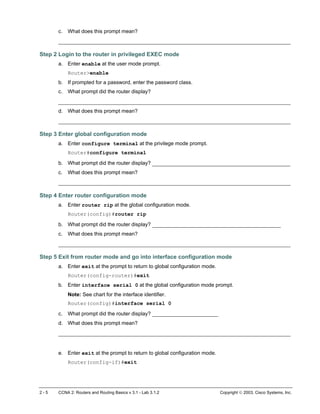 Cisco labs practical1 | PDF | Operating Systems | Computer Software and Applications