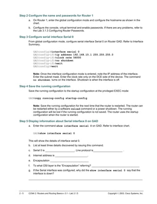 Cisco labs practical2 | PDF