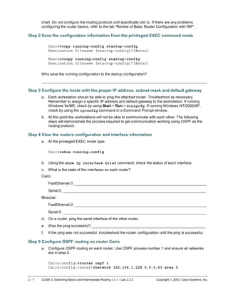 Cisco labs practical4 | PDF