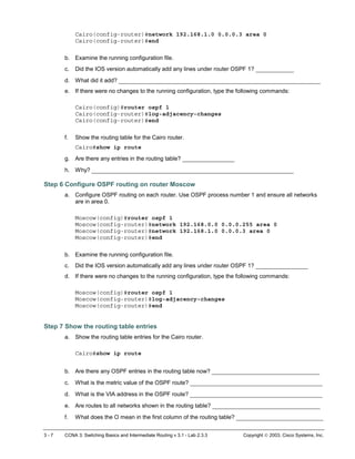 Cisco labs practical4 | PDF