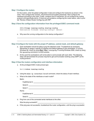 Cisco labs practical4 | PDF