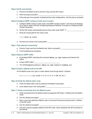 Cisco labs practical4 | PDF