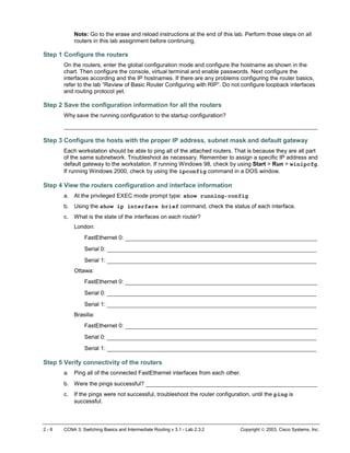 Cisco labs practical4 | PDF