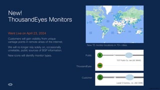 Cisco Live Announcements: New ThousandEyes Release Highlights - July 2024 | PPT