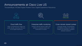 Cisco Live Announcements: New ThousandEyes Release Highlights - July 2024 | PPT