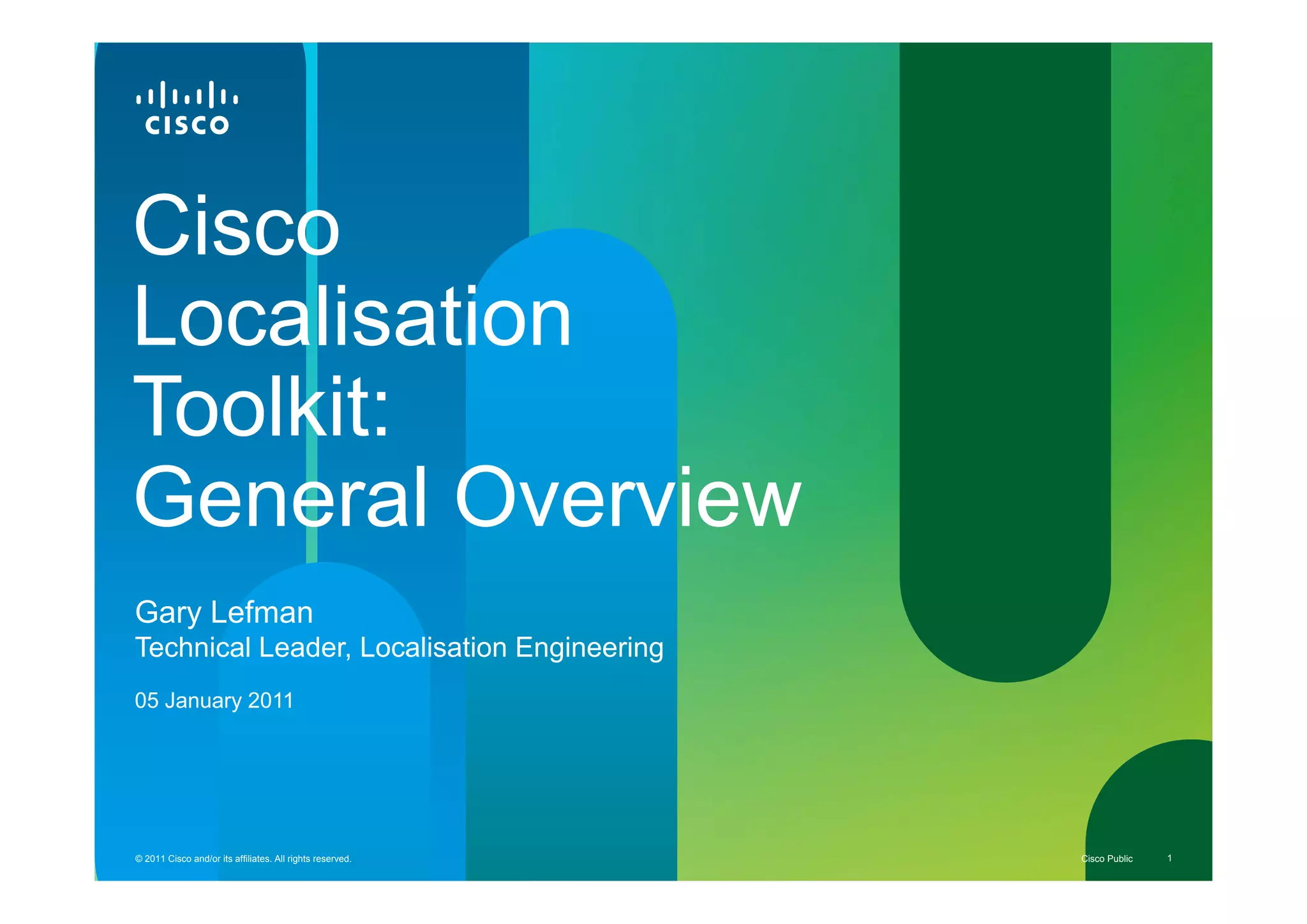 Cisco Localisation Toolkit | PPT