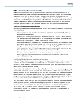 Cisco MDS 9148 Multilayer Fabric Switch | PDF