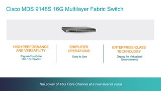Cisco mds 9148s Technical Overview | PPT
