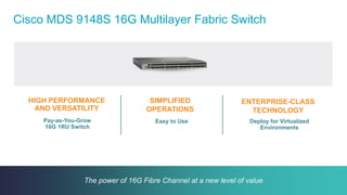 Cisco mds 9148 s training workshop | PPTX
