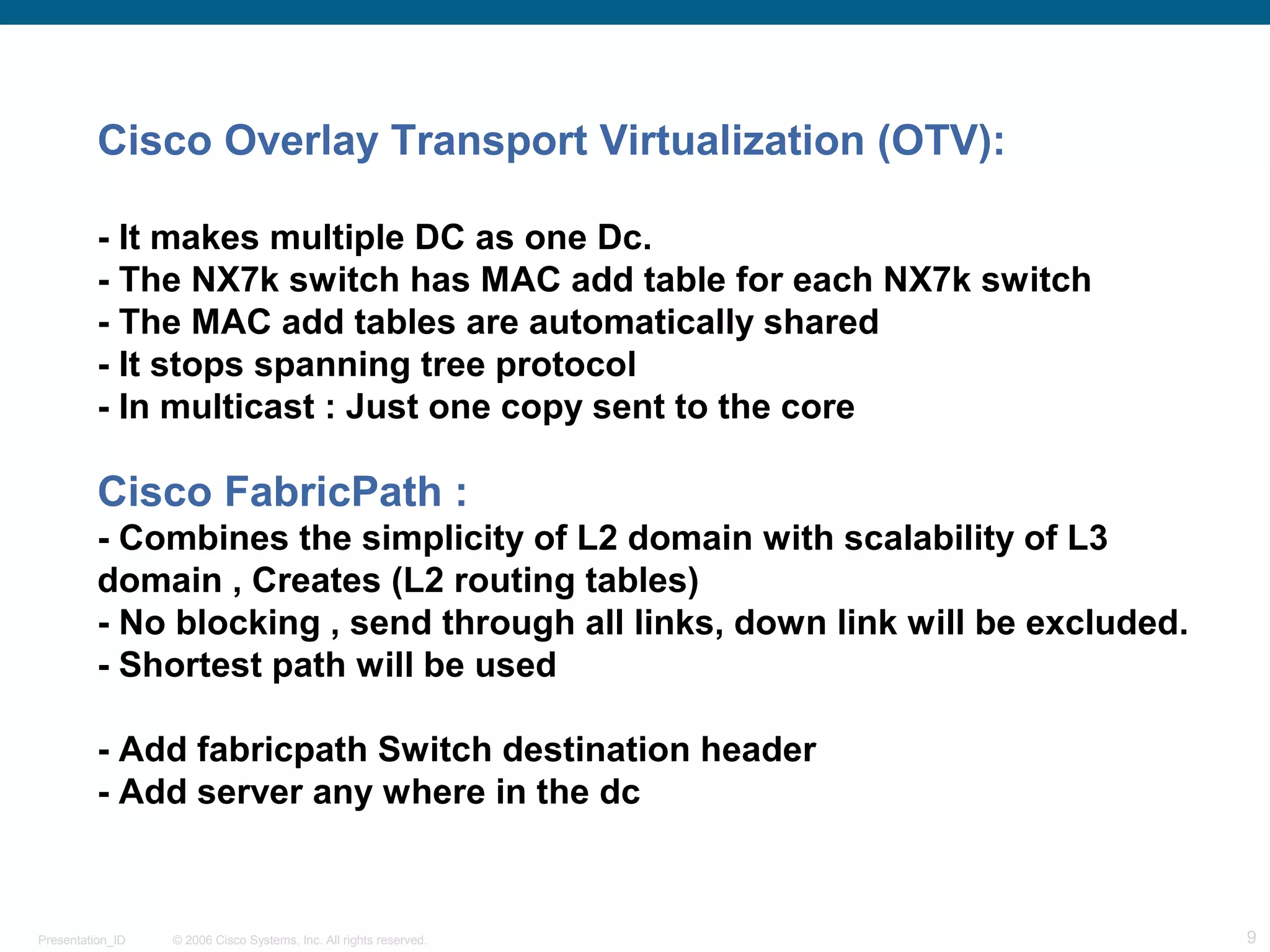 Cisco nexus 7009 overview | PPT