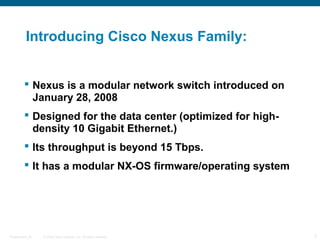 Cisco nexus 7009 overview | PPT