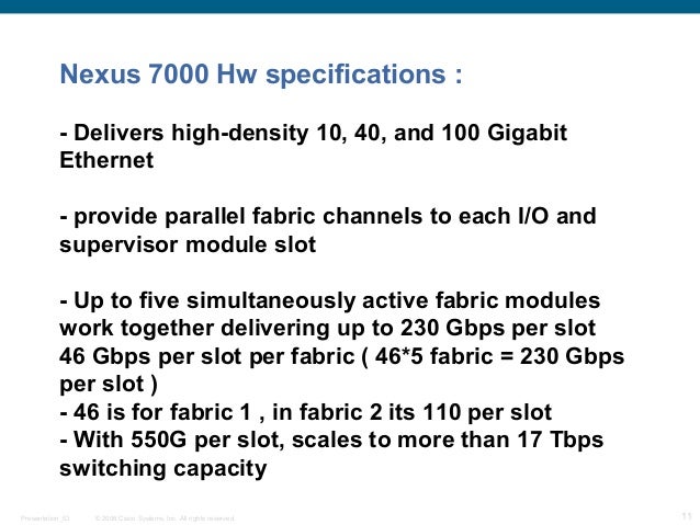 Cisco nexus 7009 overview