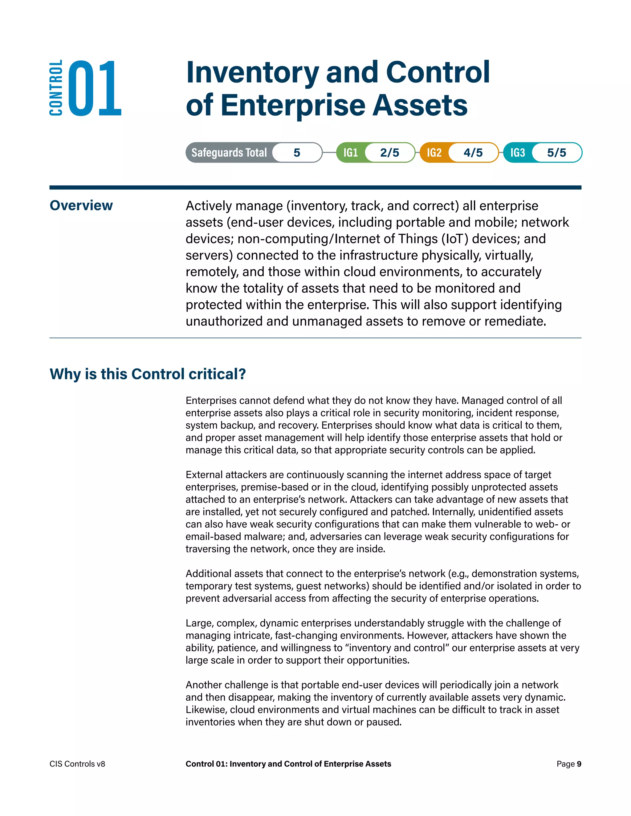 Cis controls v8_guide (1) | PDF