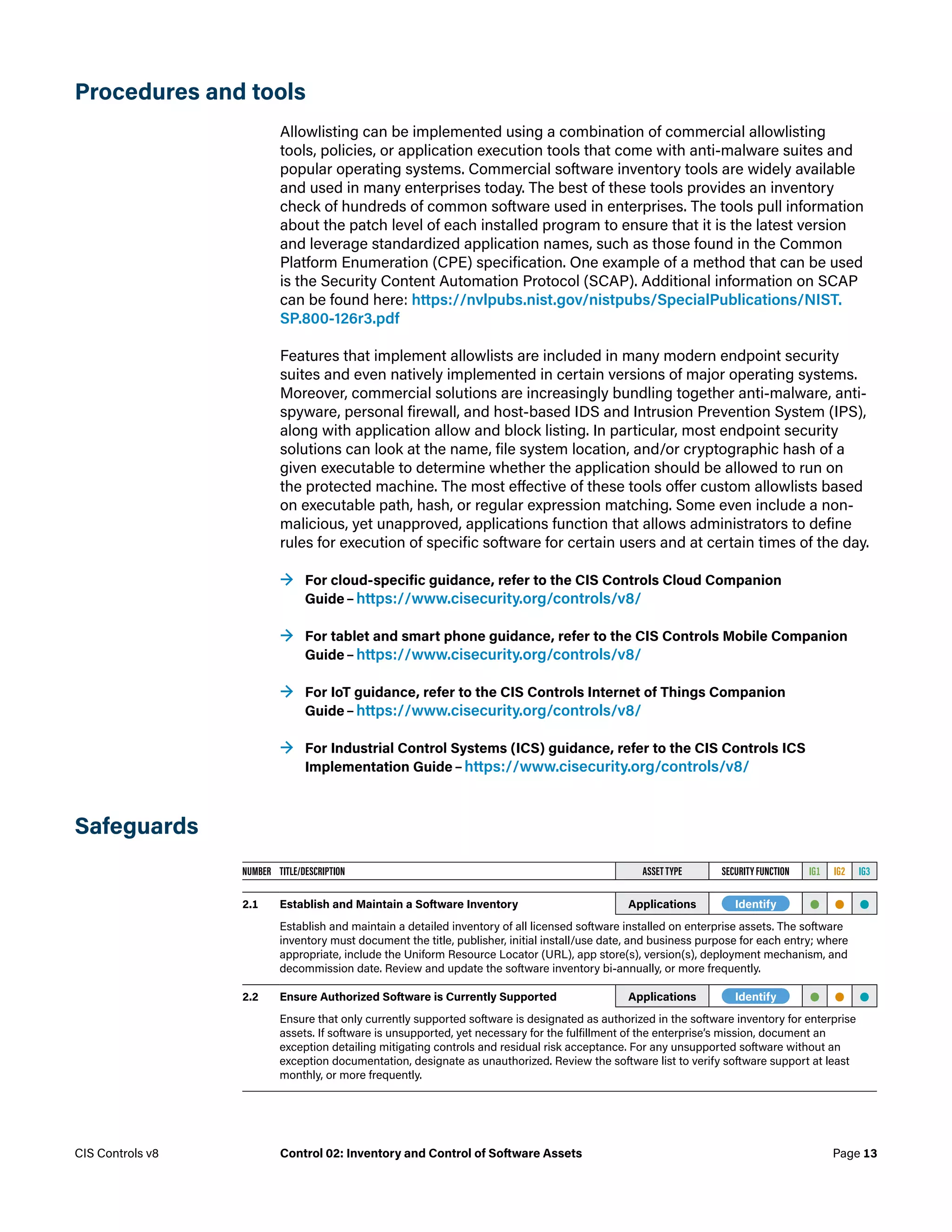 Cis controls v8_guide (1) | PDF