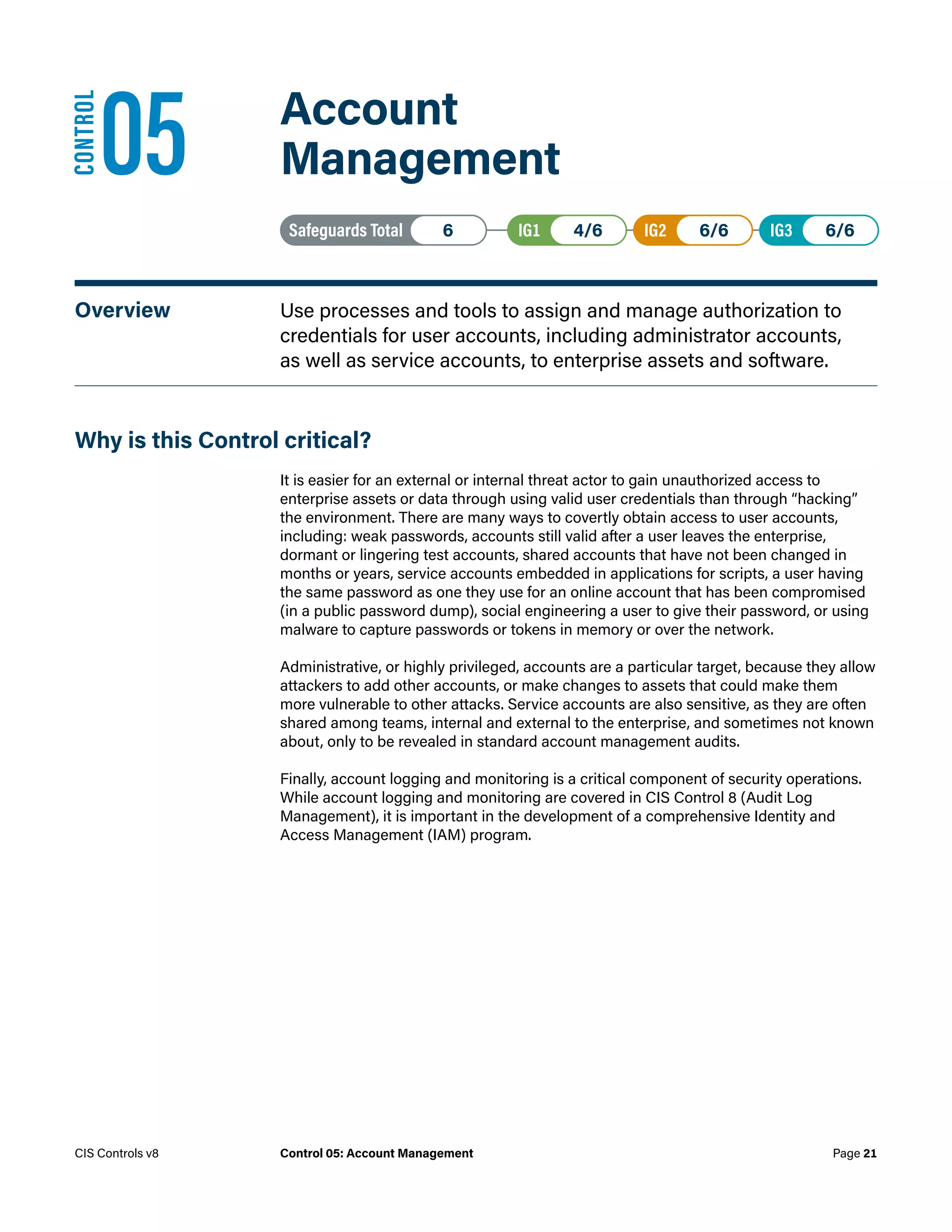 Cis controls v8_guide (1) | PDF