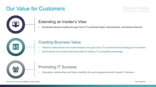 Cisco on Cisco - Sharing Cisco IT's Experience | PPT