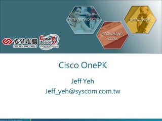 Cisco one pk basic | PDF