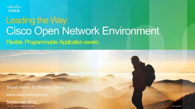 Cisco open network environment | PDF