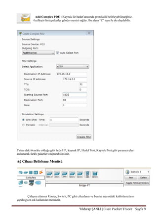 Cisco packet tracer | PDF