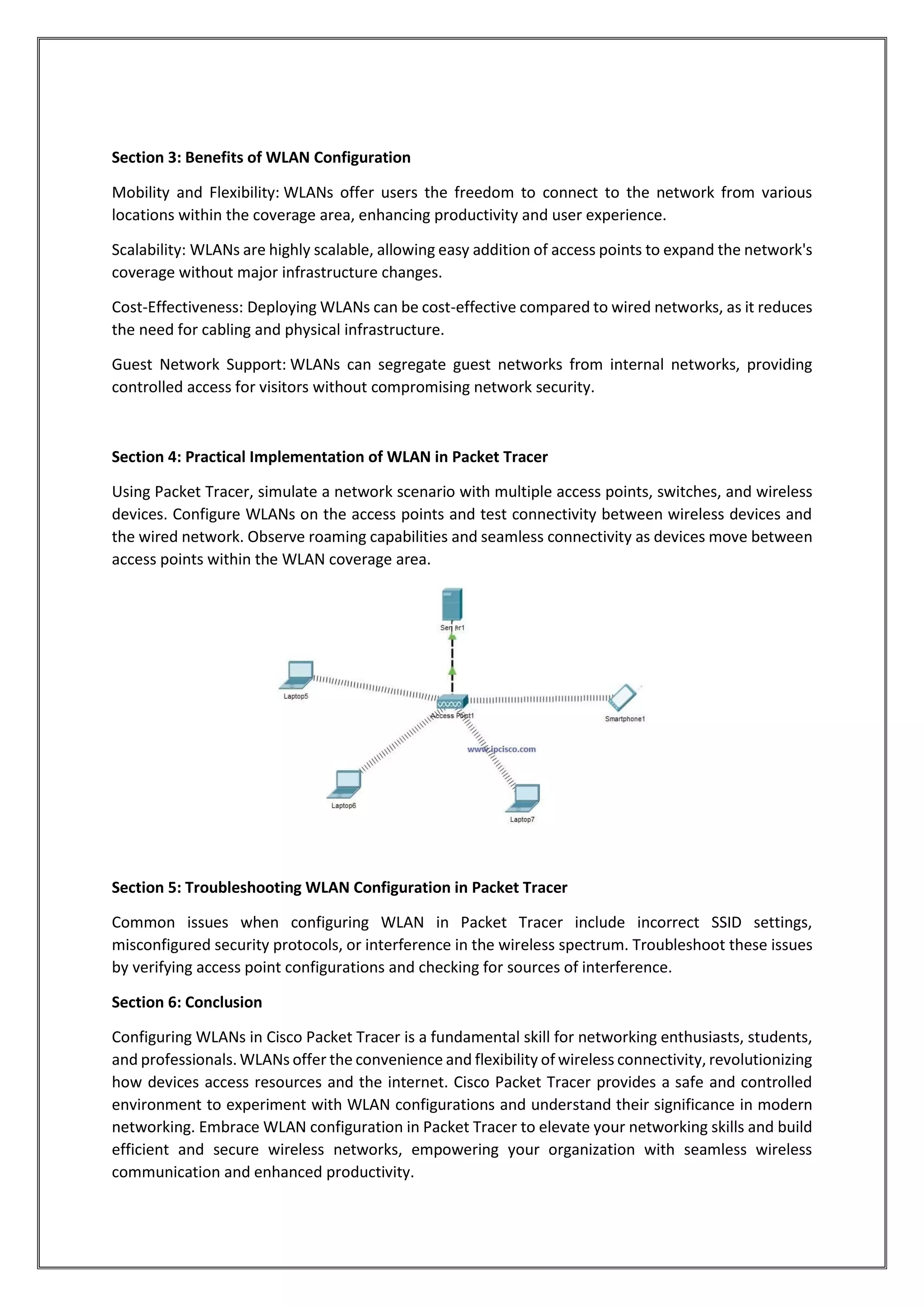 Wlan Packet Tracer Configuration Wlan Configuration ⋆ Ipcisco Pdf Computer Networking