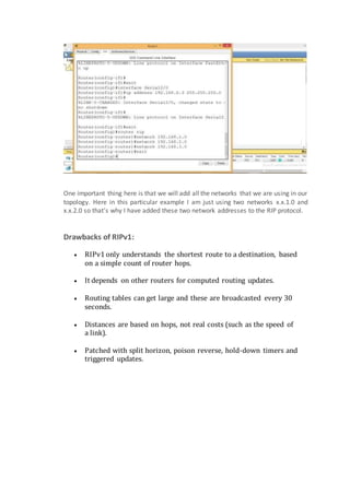 Cisco packet tracer ripv1 | DOCX