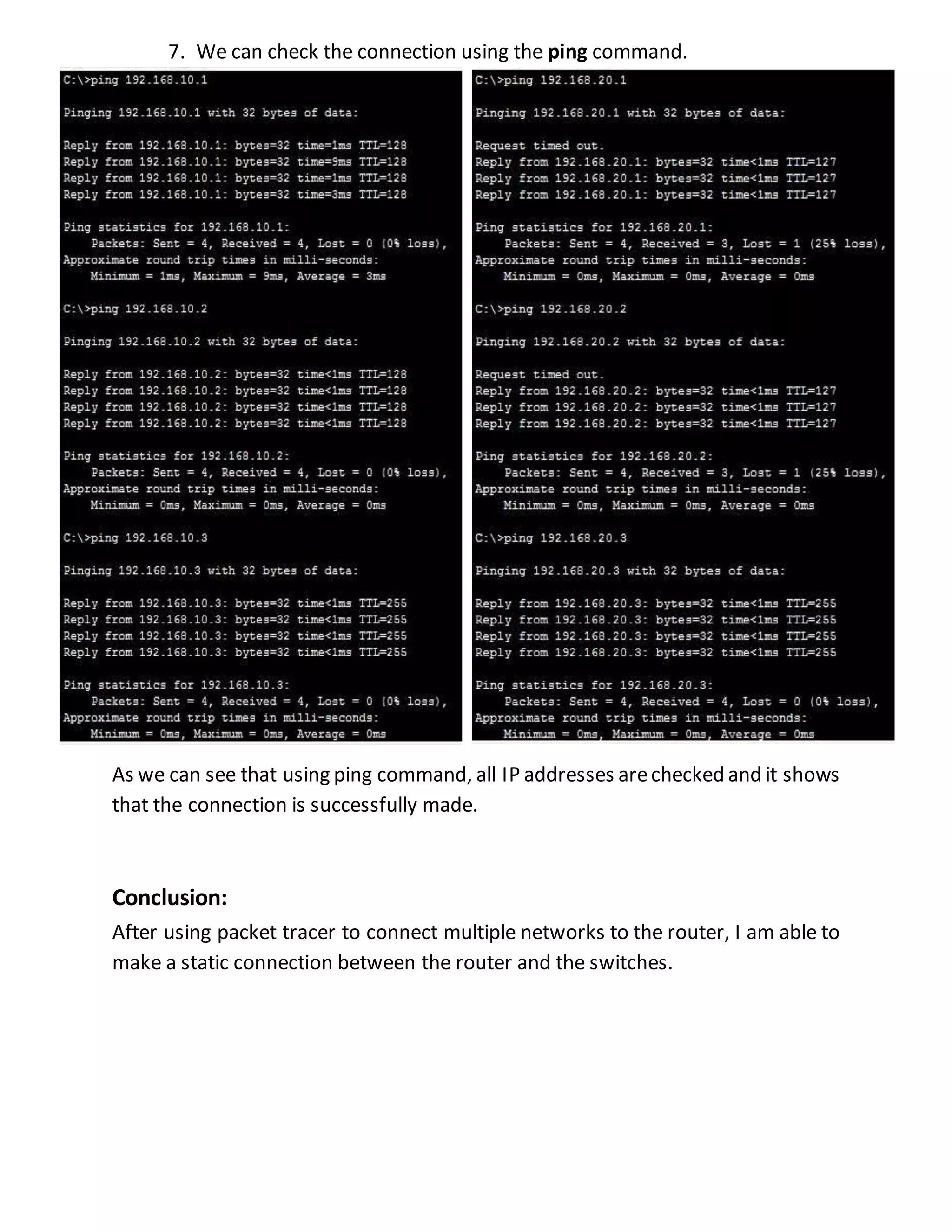 Cisco packet tracer router | DOCX