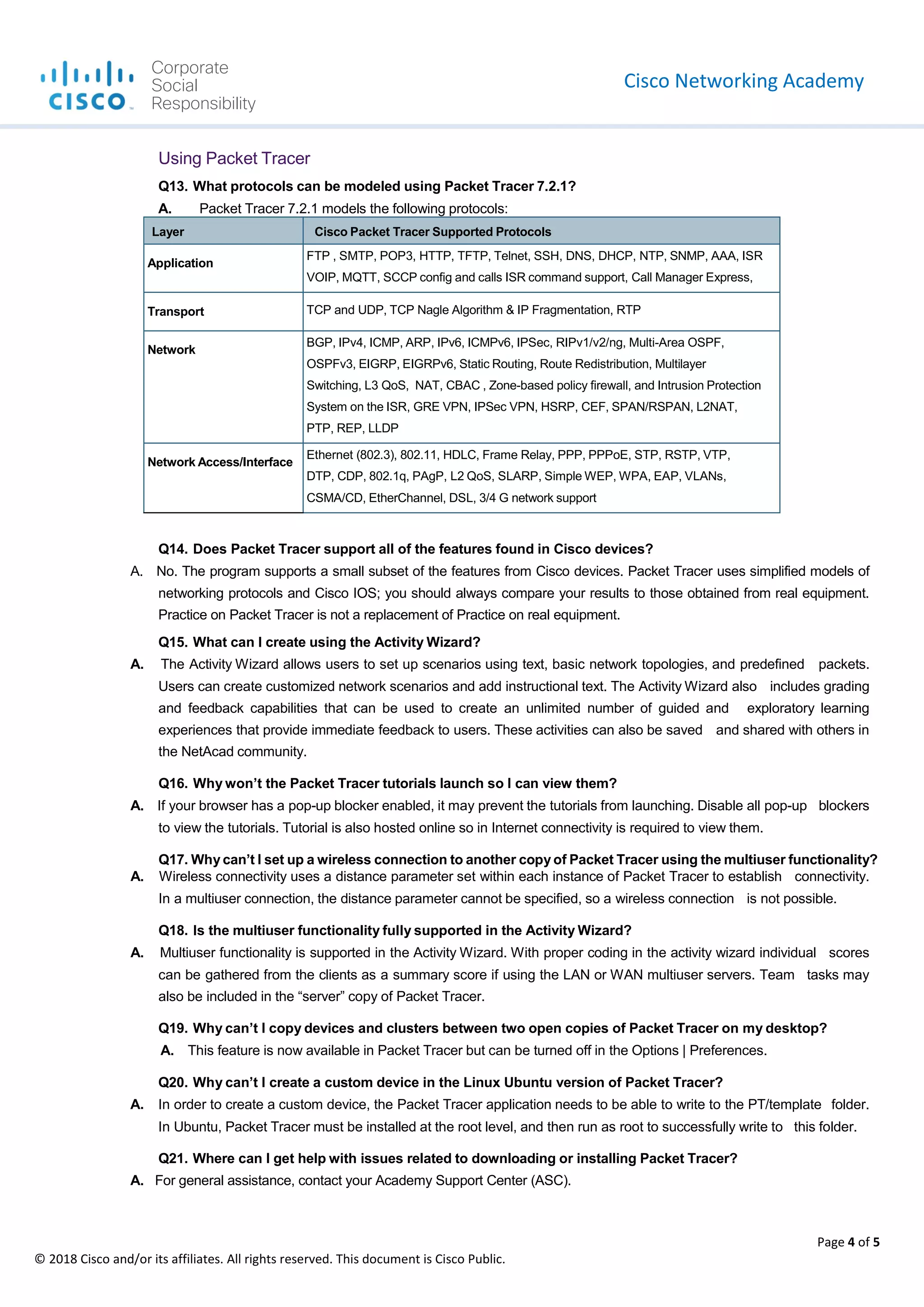 Cisco packet tracer fa qs | PDF | Information and Network Security ...