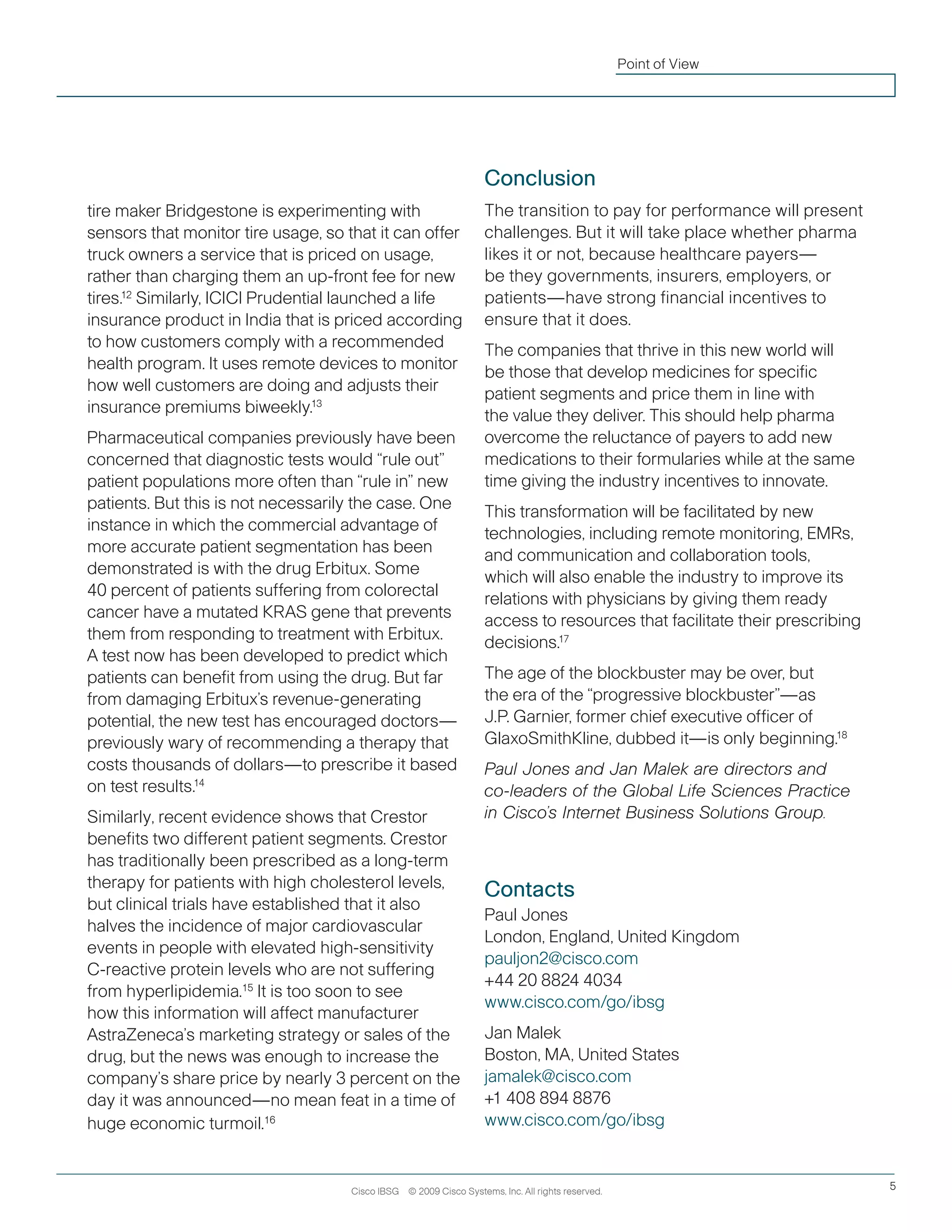 Cisco pay for performance | PDF