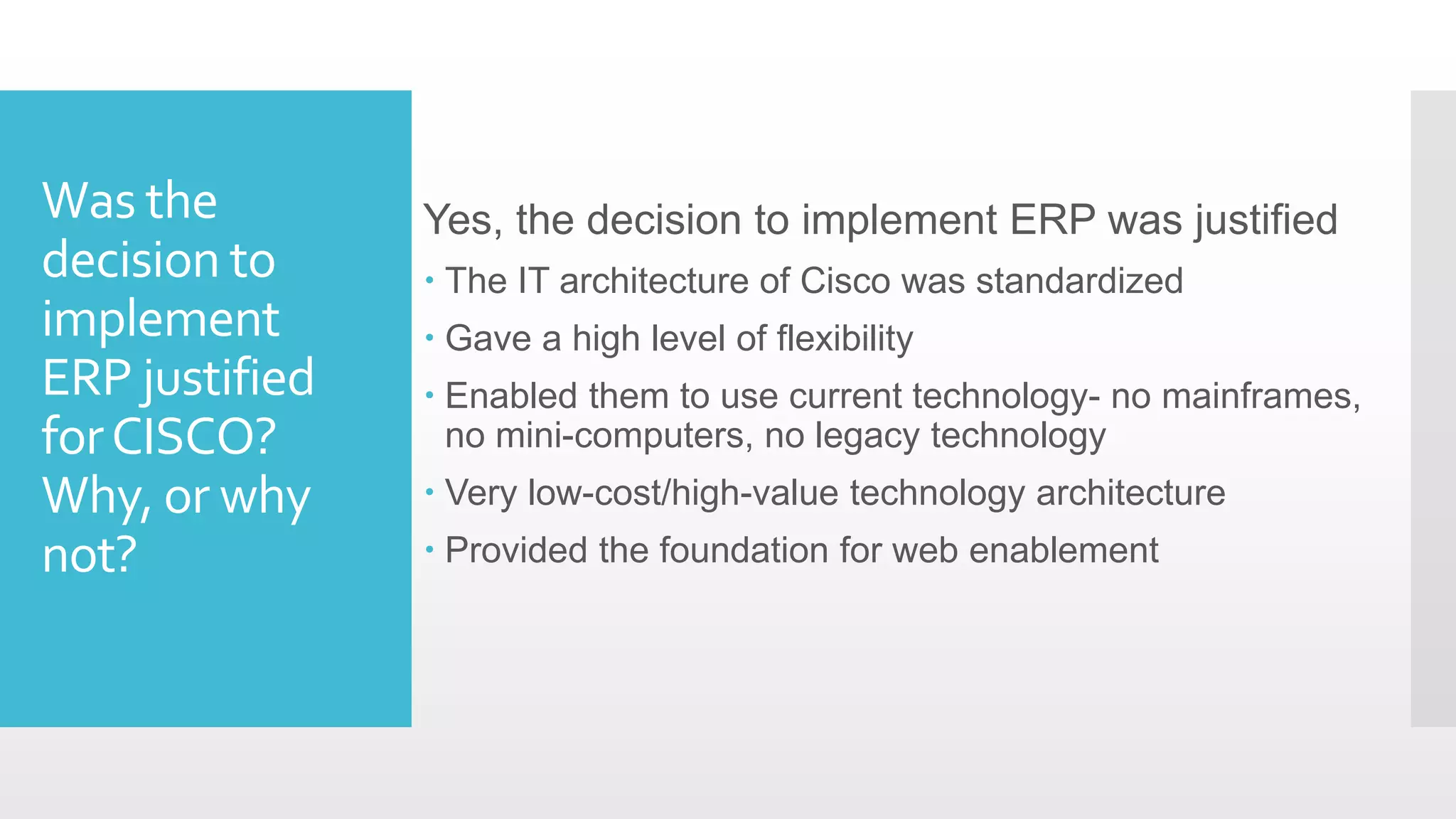 ITM CISCO CASE PPT(REPORT) | PPT