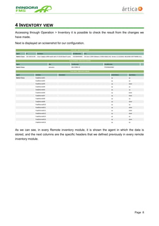 Pandora FMS: Cisco Remote inventory modules | PDF