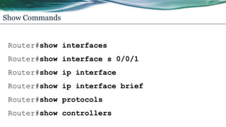 Cisco Router Basic Configuraiton | PPTX