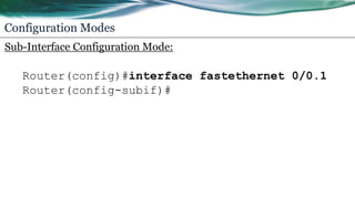 Cisco Router Basic Configuraiton | PPTX