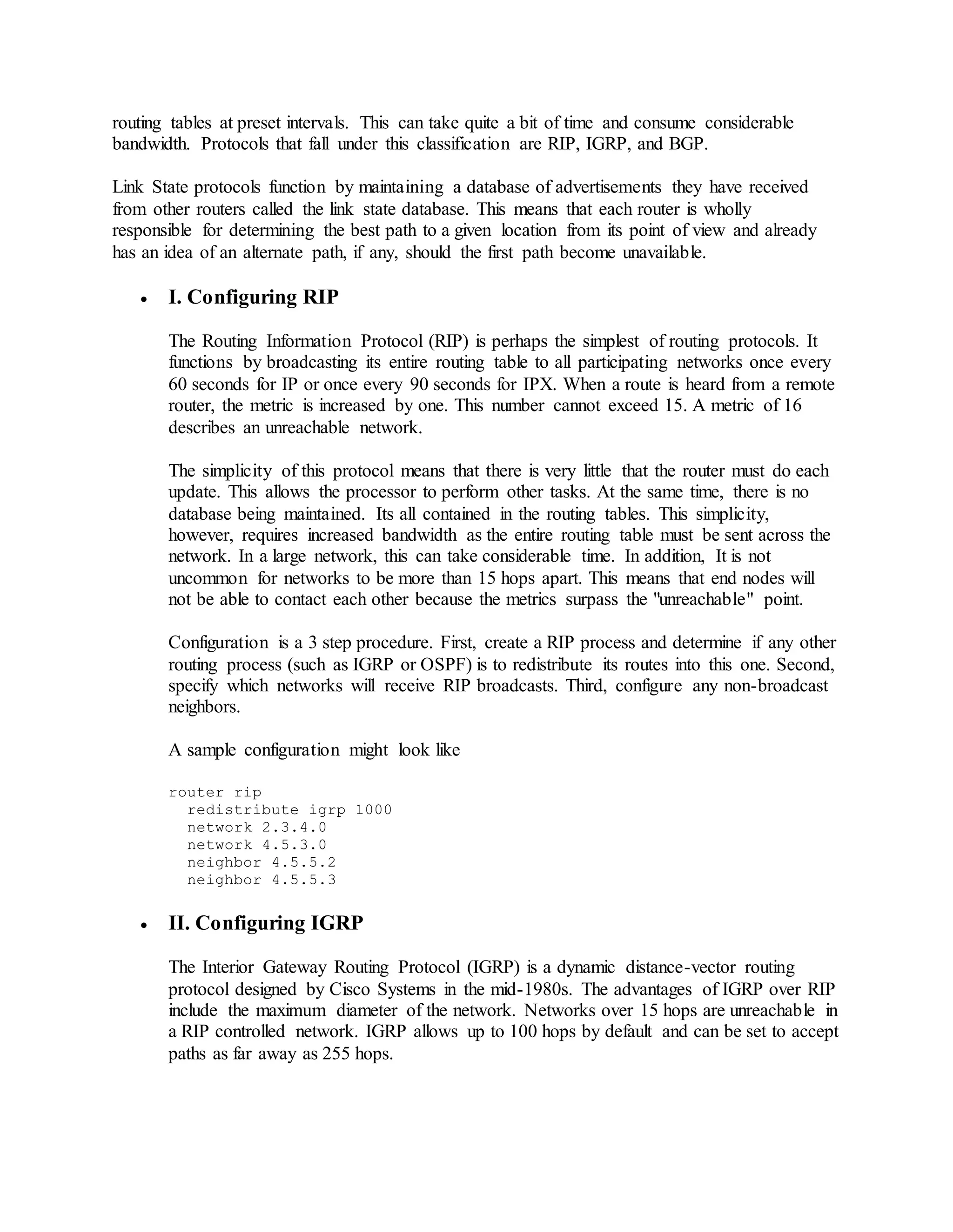 Cisco Router Configuration Docx Computer Peripherals Computing