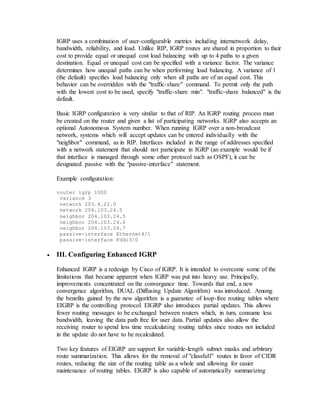 Cisco router configuration | DOCX | Computer Peripherals | Computing