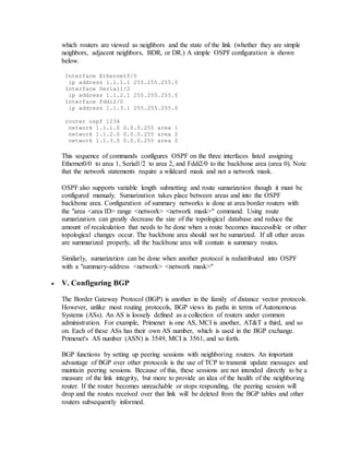 Cisco router configuration | DOCX | Computer Peripherals | Computing