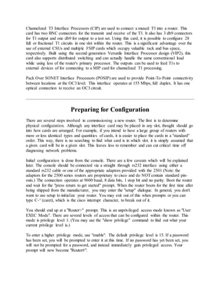 Cisco router configuration | DOCX | Computer Peripherals | Computing