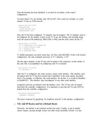 Cisco router configuration | DOCX | Computer Peripherals | Computing