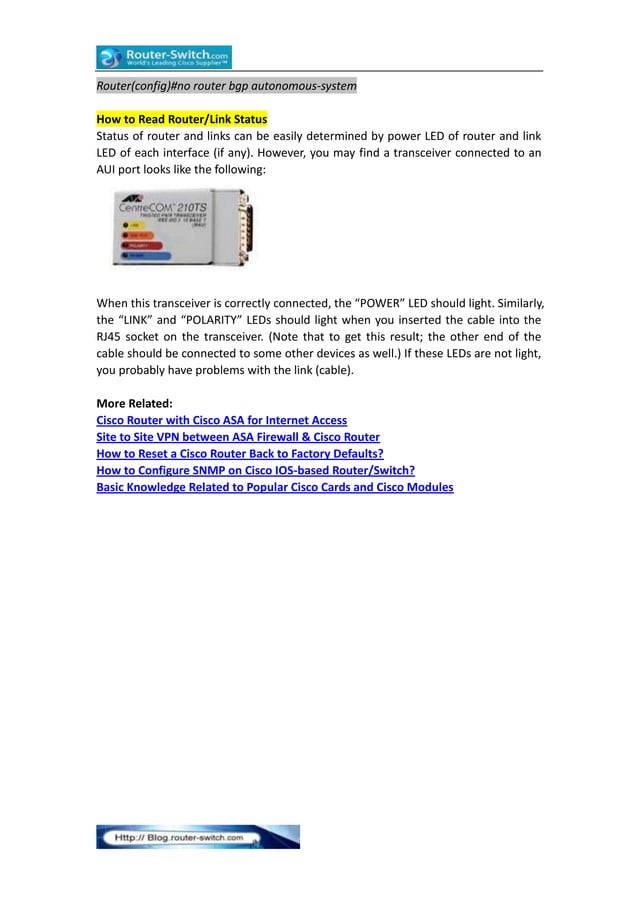 Cisco router configuration tutorial | PDF