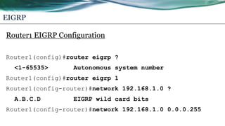 Cisco Router EIGRP Config | PPT