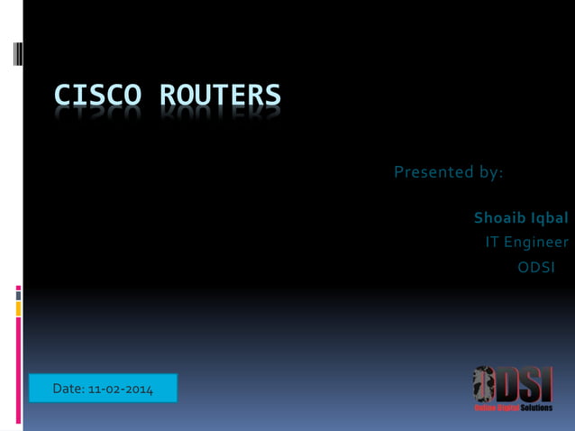 Cisco Routers | PPT