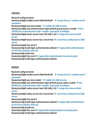 Cisco Router and Switch Security Hardening Guide | PDF